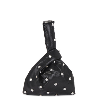 Nanushka JEN 手拿包 Black,Metallic SilverREVOLVE小众新款