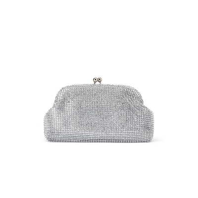 olga berg ELA 手拿包 金属银色REVOLVE小众新款