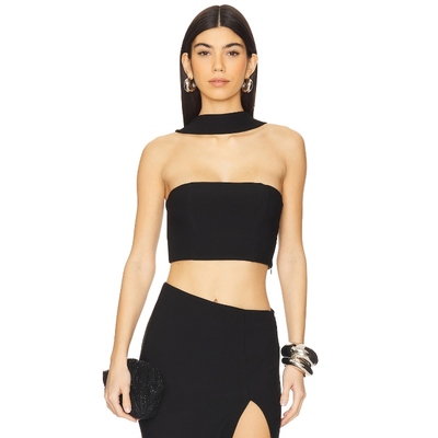 Michael Costello ALIZ 上装 黑色 y2k辣妹风REVOLVE新款