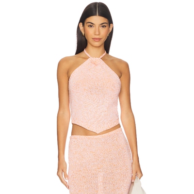 [春节穿搭]ASTA RESORT TERESA 绕颈上装桃红色REVOLVE小众新款