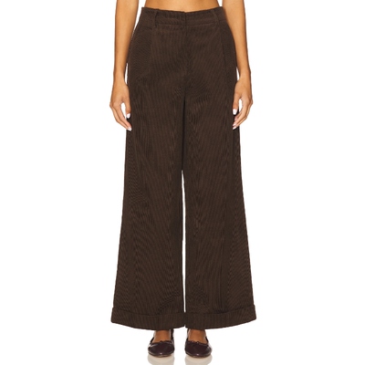 4th & Reckless HUGHES 长裤 棕色 美式休闲风REVOLVE小众新款