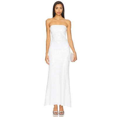 SIMONMILLER SCULPTY 裙子 白色礼服裙REVOLVE小众新款