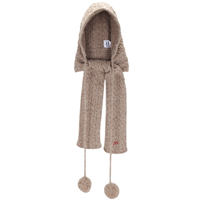 Damson Madder HOODED POM POM  围巾  米色 秋冬新品REVOLVE