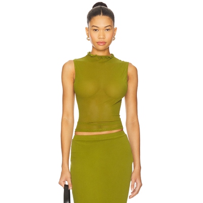 BY.DYLN IMAN 上装 绿色 y2k辣妹风REVOLVE小众新款