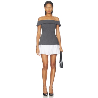 Maude Club GRACE 裙子 深灰色REVOLVE小众新款