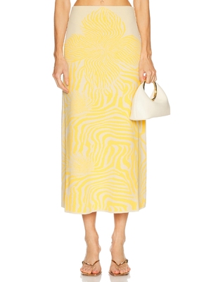 Alexis JAZLYN 半身裙 revolve小众新款 黄色