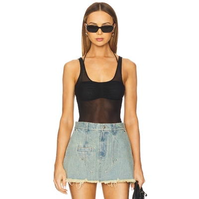 PRIVATE POLICY 无袖上装 黑色 y2k辣妹风REVOLVE小众新款