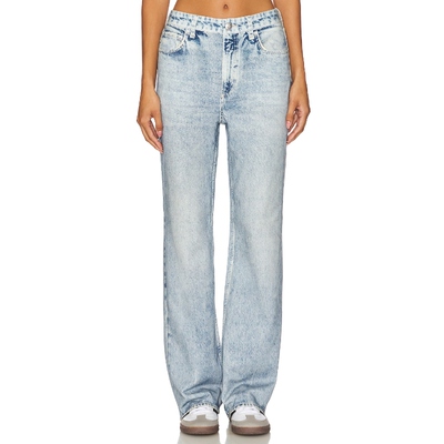 Rag & Bone Miramar Shea High Rise Full Relaxed 牛仔裤——浅