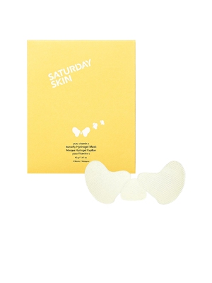 Saturday Skin YUZU VITAMIN C BUTTERFLY HYDROGEL MASK 4 PACK