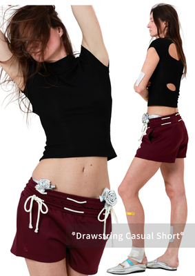 官方*X@LWORCLO*不对称抽绳短裤