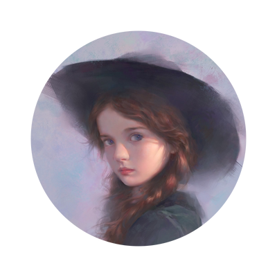 翼狐ps教程写实插画厚涂小女孩头像原画设计美宣笔刷教学视频课程