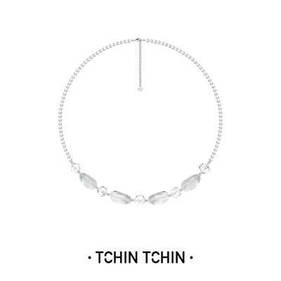 TCHINTCHIN 海洋系列 白水晶冰块串珠项链