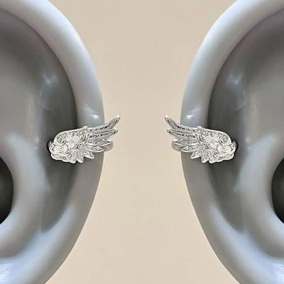 天使之翼RINGRING商店耳骨夹耳夹女无耳洞耳环翅膀耳饰耳蜗夹耳挂