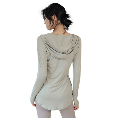 Ackdcs连帽瑜伽上衣女秋冬健身服