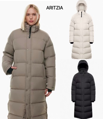 加拿大代购Aritzia加厚防风TNA羽绒服Puff鹅绒过膝长款泡芙面包服