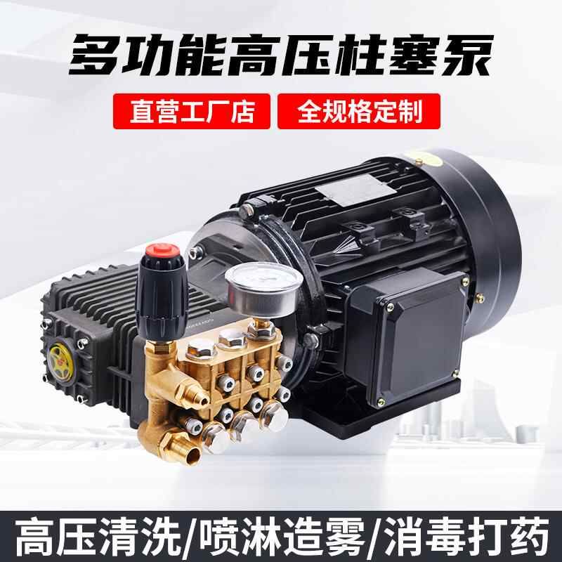 园林大棚农业自动雾化喷灌除尘高压管道清洗刷车机泵设备泵头电机