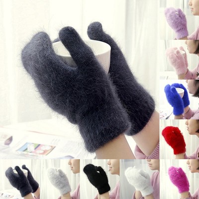 WomenWarRabbitFuGlove