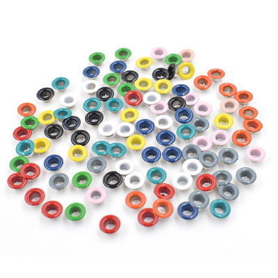 100pcs/lot 5mm Paint color Eyelets Rivets Color Metal跨境专