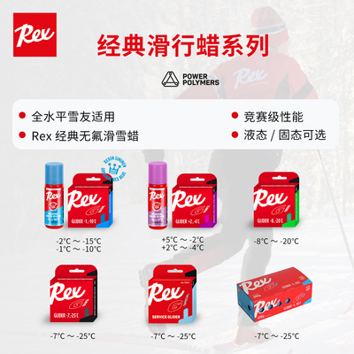 REX滑雪板蜡越野滑雪板日常保养经典滑行蜡-ORIGINAL GLIDERS