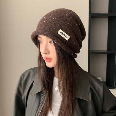 韩版宽松大头围堆堆帽