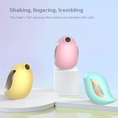 2in1 Sucking VibratorElegant Bird DesignStrong Sucking