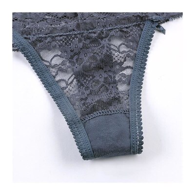 Women Lace Lingerie Sexy Temptation Low-waist Thong Panties