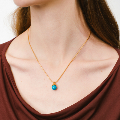 TIDONA蓝松石锁骨项链