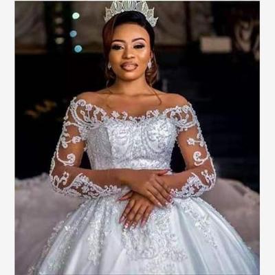 Wedding Dress Long Sleeve Bride Dresses A-Line Bridal Gowns