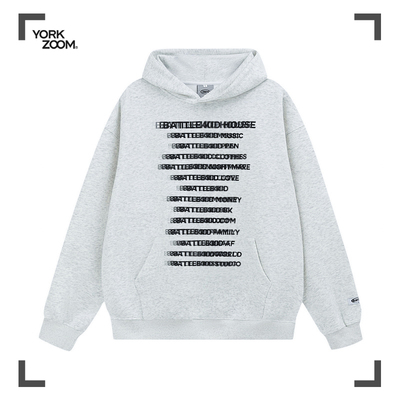 秋季新品重磅美式字母印花长袖连帽卫衣潮流套头情侣运动宽松国潮