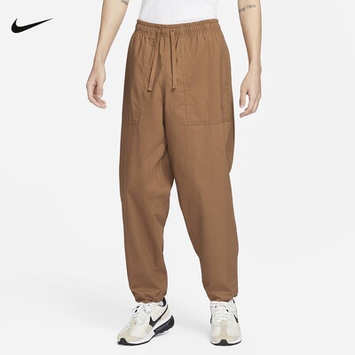 Nike耐克男子梭织工装裤运动训练速干宽松透气直筒长裤FN3097-281
