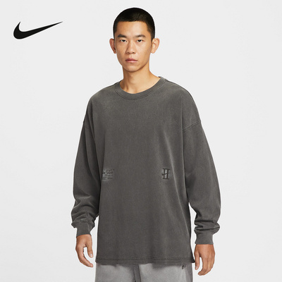 NIKE耐克男子长袖T恤2026春新款图案印花复古运动卫衣IH5086-010