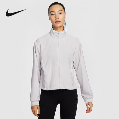 NIKE耐克外套女25夏新款宽松梭织立领速干透气跑步夹克HQ3368-078