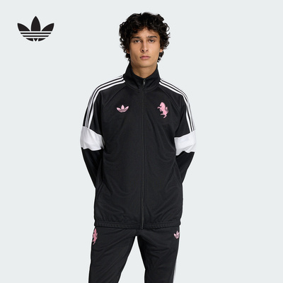 adidas阿迪达斯夹克冬款男尤文图斯足球休闲文化针织外套 KC7799