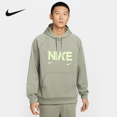 NIKE耐克卫衣男2026春新款印花休闲宽松加绒连帽套头衫IF2193-320