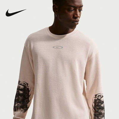 NIKE耐克男子卫衣26春刺绣印花百搭运动休闲长袖针织衫IQ1016-103