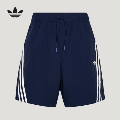 adidas阿迪达斯三叶草2026夏男时尚休闲运动宽松梭织短裤 LE7348