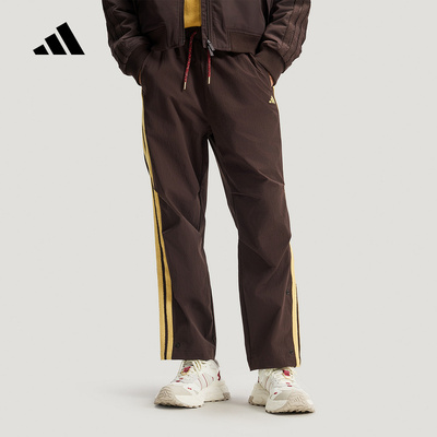 adidas阿迪达斯新年款长裤26新款男拒水梭织直筒运动休闲裤KE4063