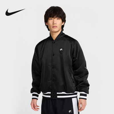 nike耐克外套男子2025春运动防风背后印花棉服棒球夹克HJ0302-010