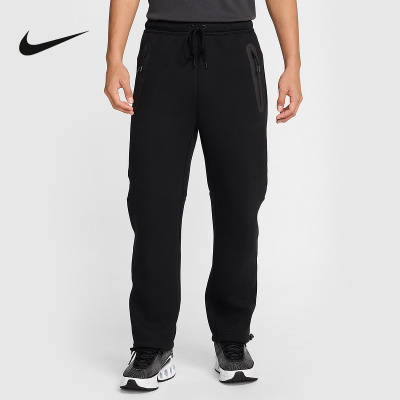 Nike耐克男子针织直筒长裤冬季卫裤休闲标准款舒适简约HJ6534-010