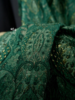 混纺diy异域宫廷风浮雕机理布料