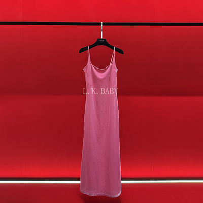 【L.K.BABY】 法式气质修身丝绒吊带连衣裙385