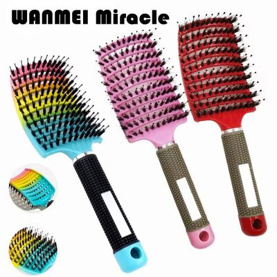 Detangling Hairbrush Scalp Massage Comb Bristle Nylon Women