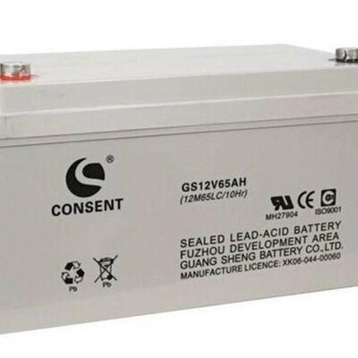 蓄电池GS12V65AH CONSENT电池 阀控密封式储能蓄电池