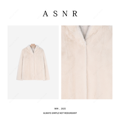 BRAID I 衣长61 青果领水貂皮草 2909