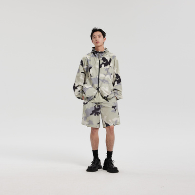 MODE COMMUTER| MC不潮品迷彩格纹防晒防泼水阔腿型梭织短裤