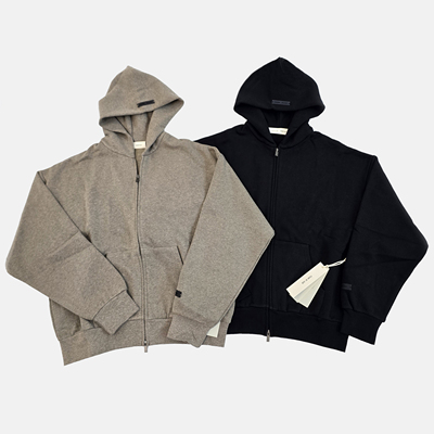 现货25SS FOG ESSENTIALS拉链连帽卫衣后背字母外套秋冬男女潮