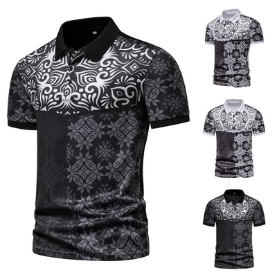 夏季新款短袖T恤男翻领Polo衫