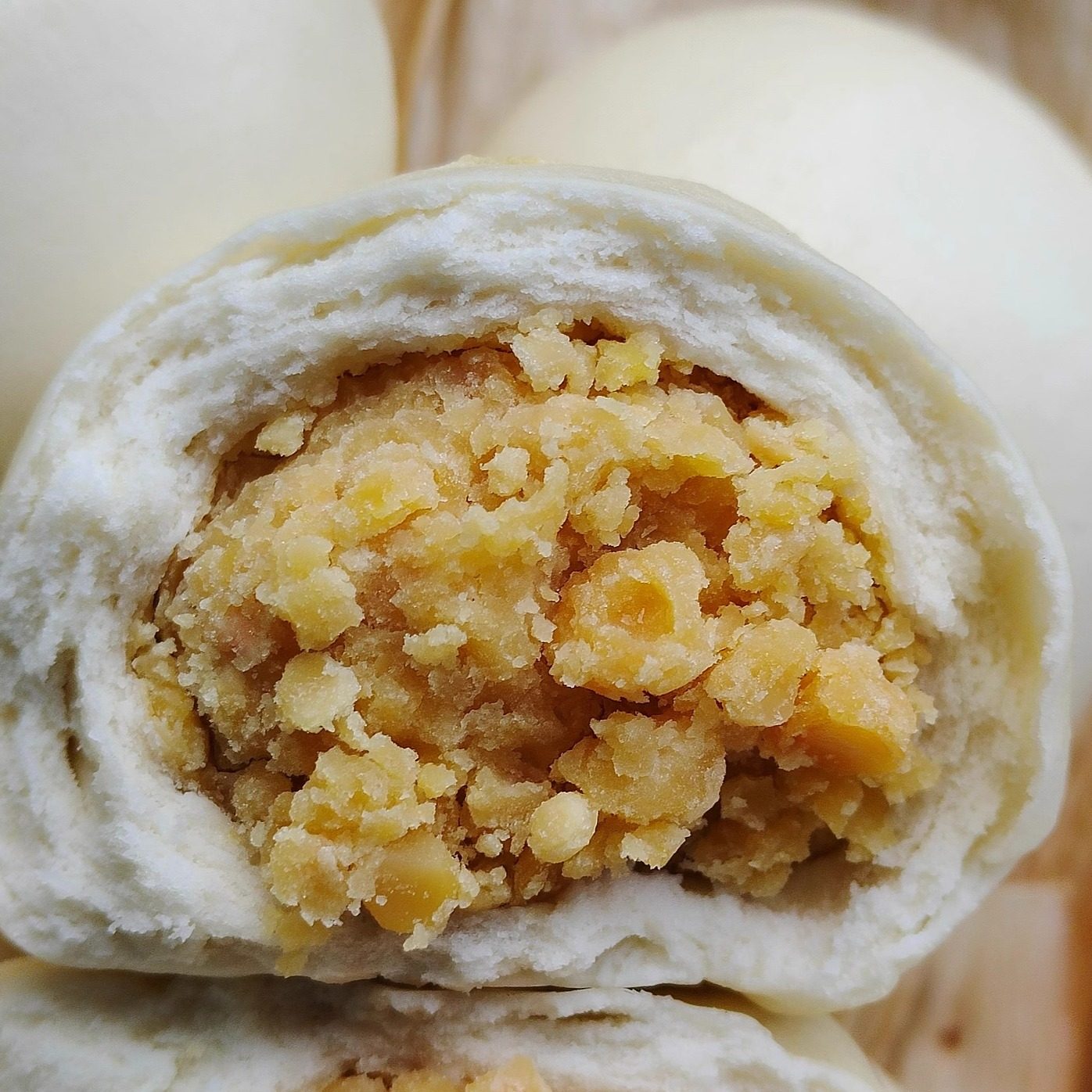 膳有粮 山东老面引子黄豌豆包子豌豆黄馒头纯手工制作早餐豆沙包