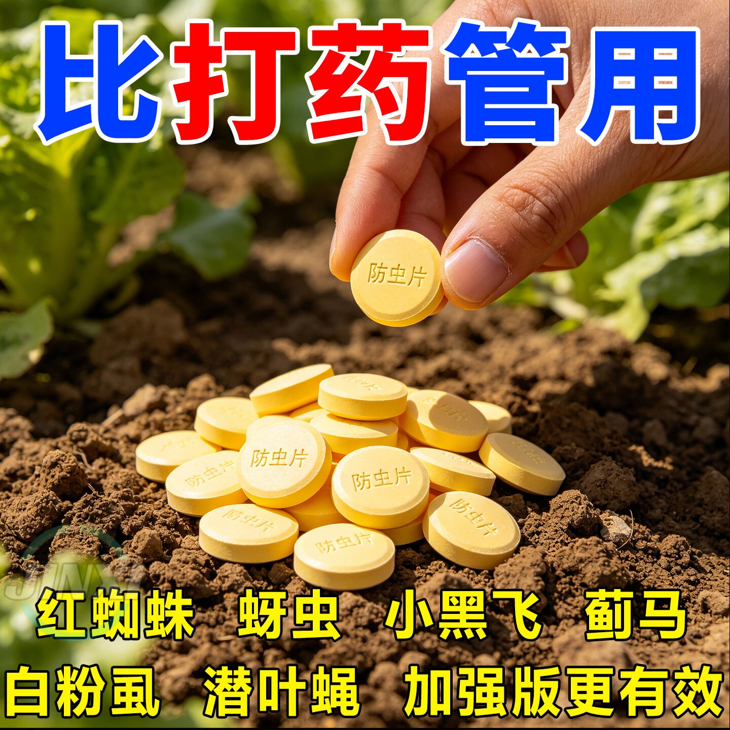 驱虫片防虫秧苗移栽片防虫害烂根育苗硼肥小黑飞蚜虫白粉其他肥料