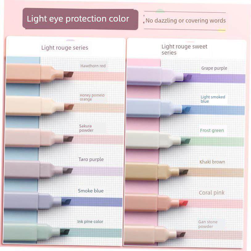 Color highlighter a set of 10 color marker pens荧光记号笔
